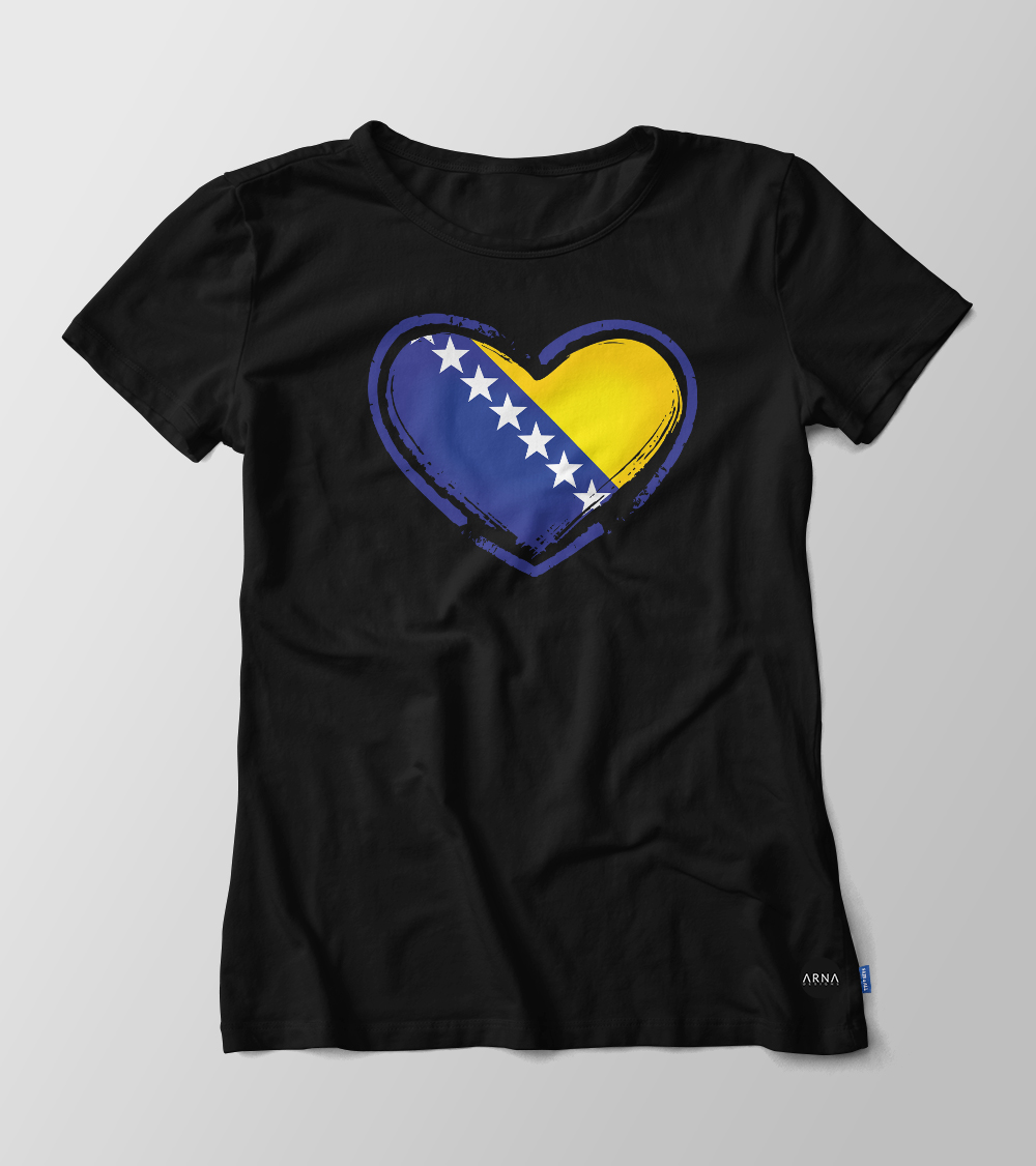 Majica - Srce BiH - ARNA Designs