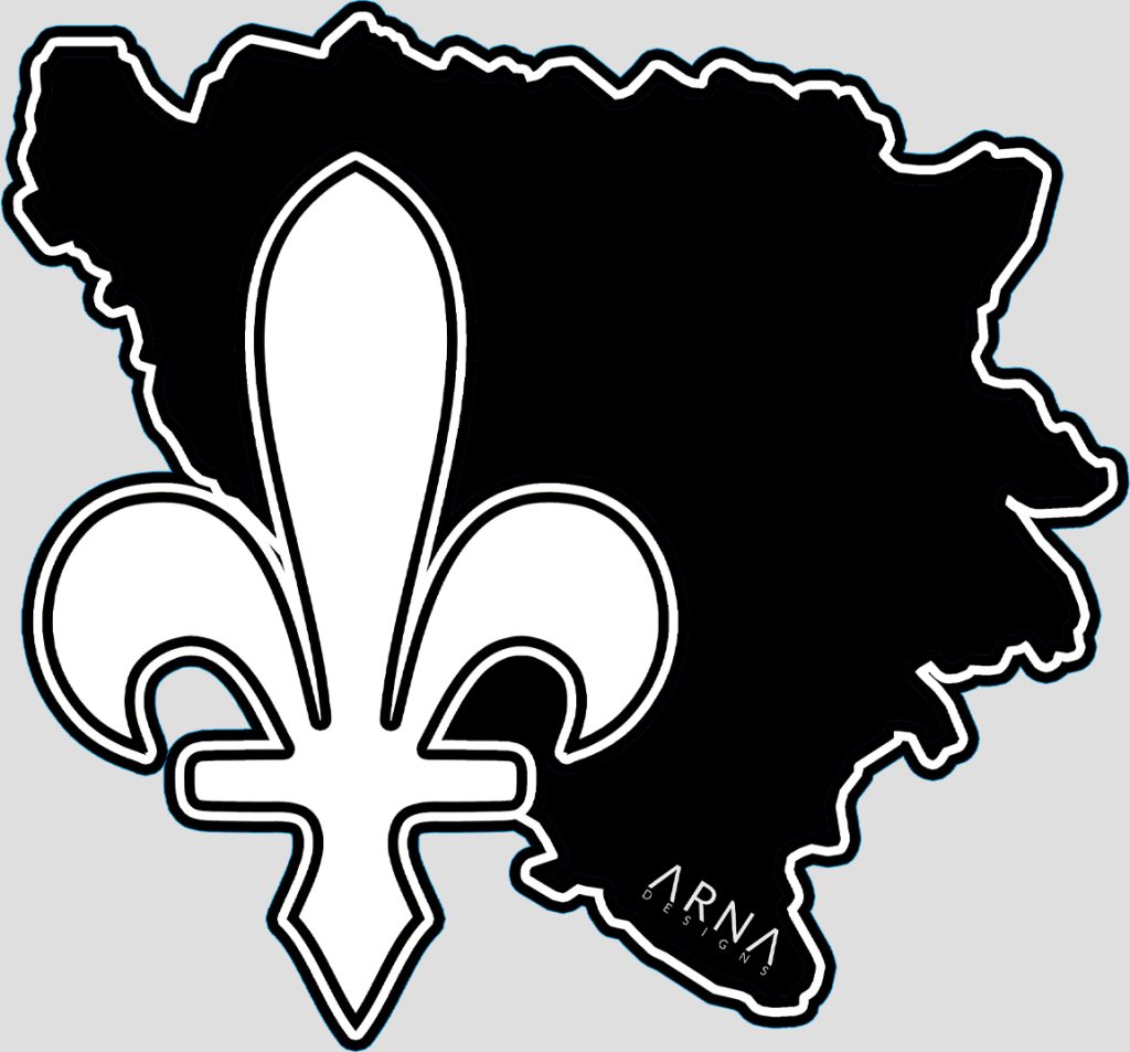 Naljepnica: Karta BiH sa mjestima po želji - ARNA Designs